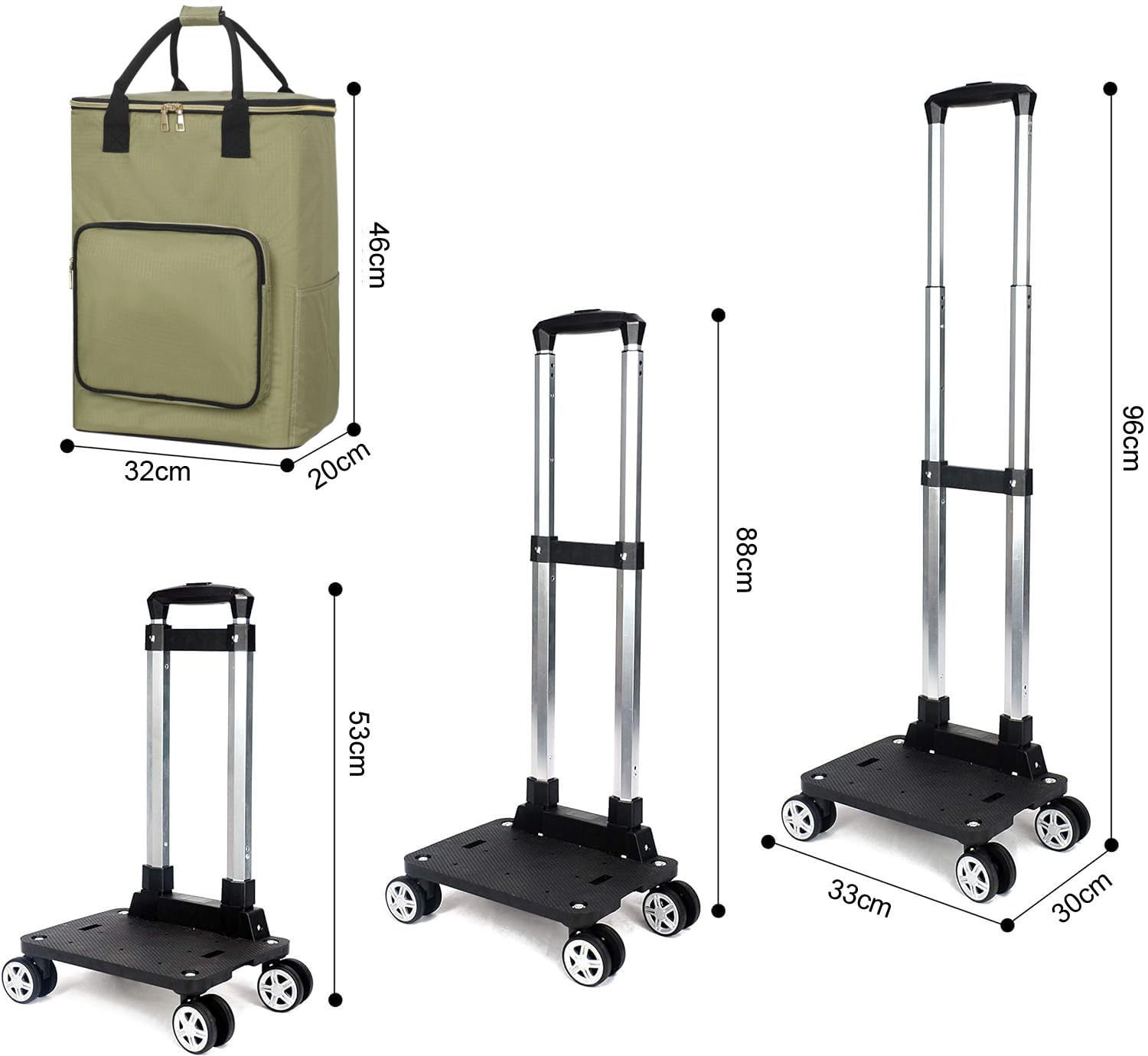 4輪 ショッピングカート ショッピングキャリー 買い物カート 横押し可能 機内持ち込み 軽量 防災グッズ 2WAY 保温保冷 キャリーバッグ (Lサイズ モスグリーンや) 旅行などに便利 買い物 Amazon｜4輪 ショッピングカート ショッピングキャリー 買い物カート